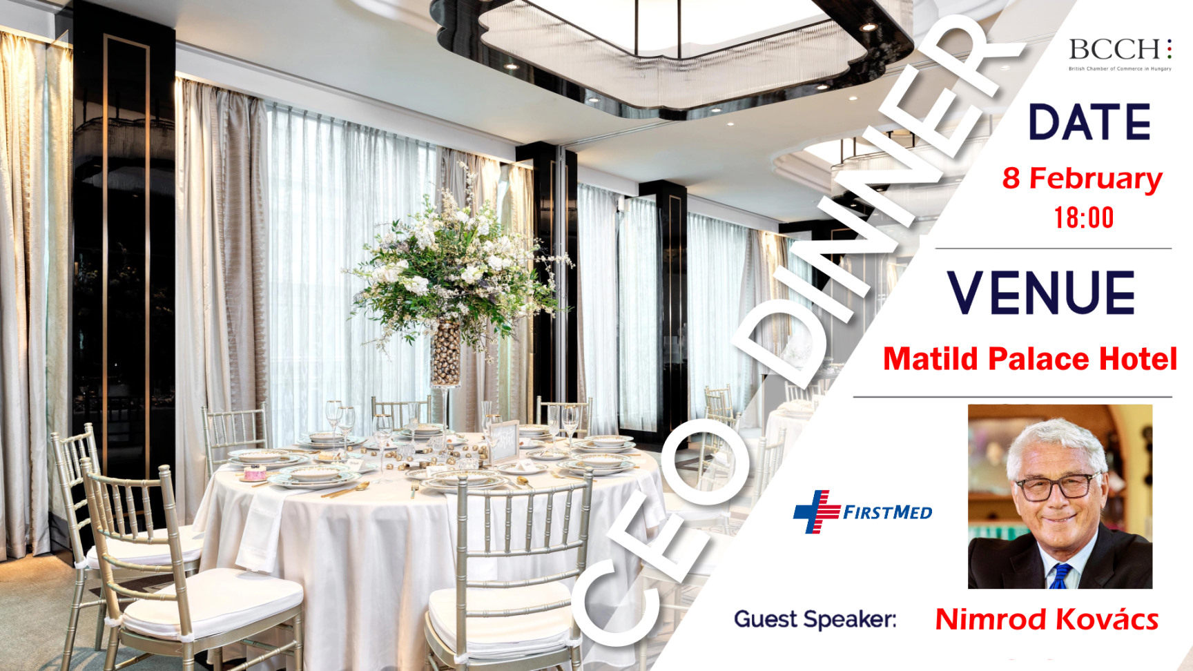 CEO Dinner with Nimrod Kovacs, Entrepreneur and investor in FirstMed - BCCH